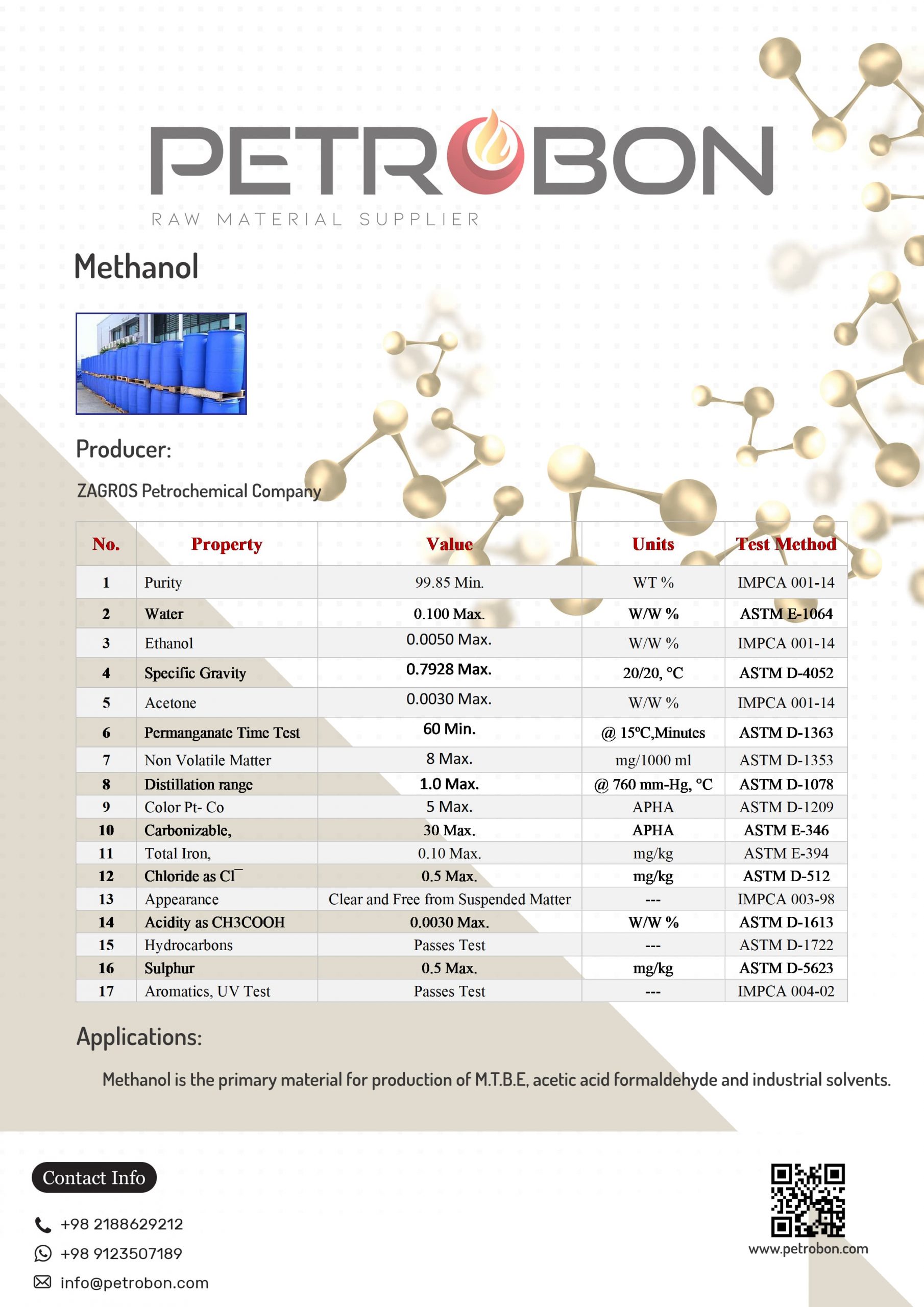 Methanol | PETROBON TRADING