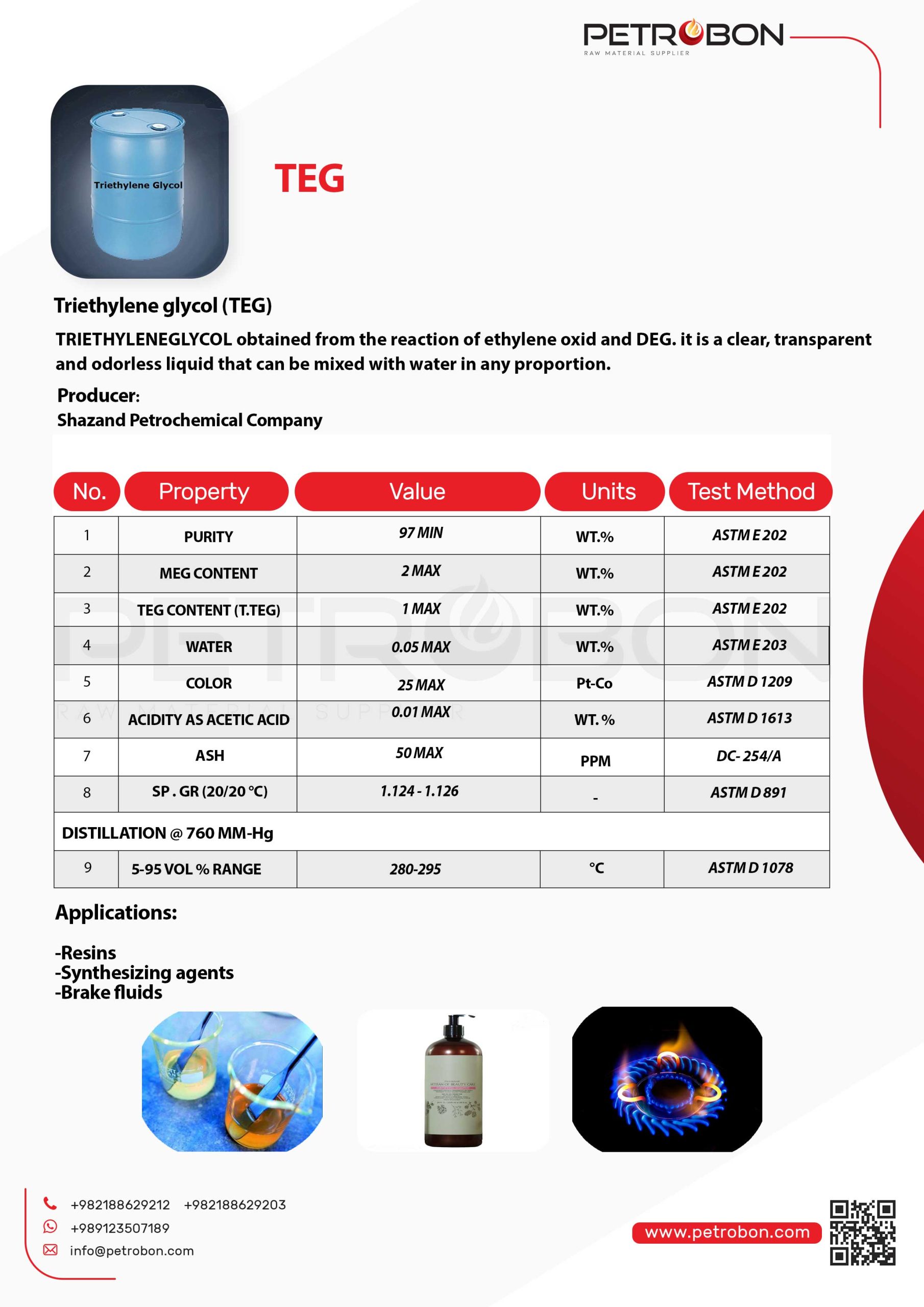 Triethylene Glycol (TEG) | PETROBON TRADING
